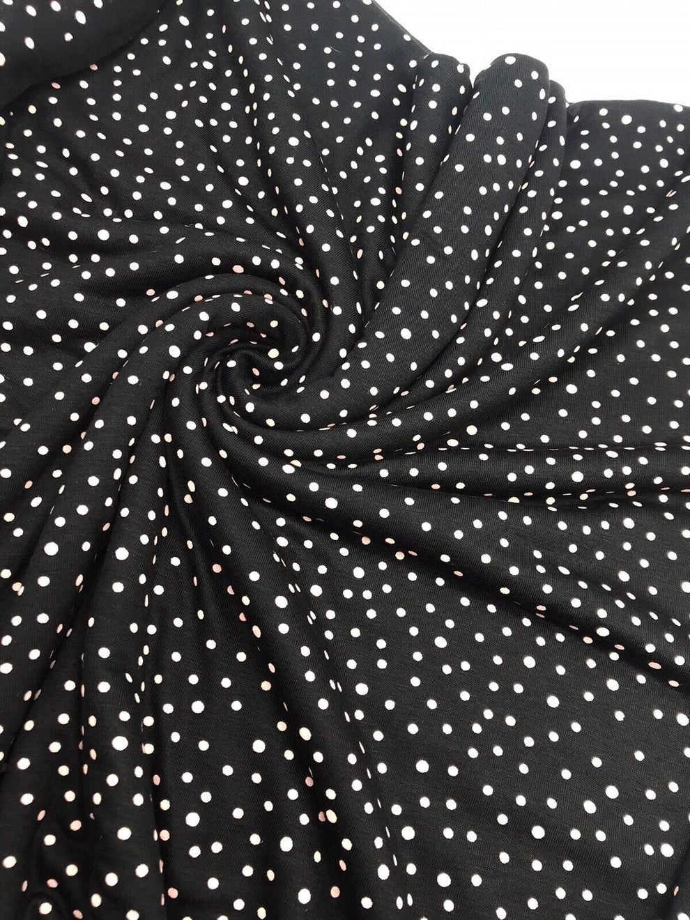 Peach Spotty Print Viscose Elastane Fabric – T9 Fabrics